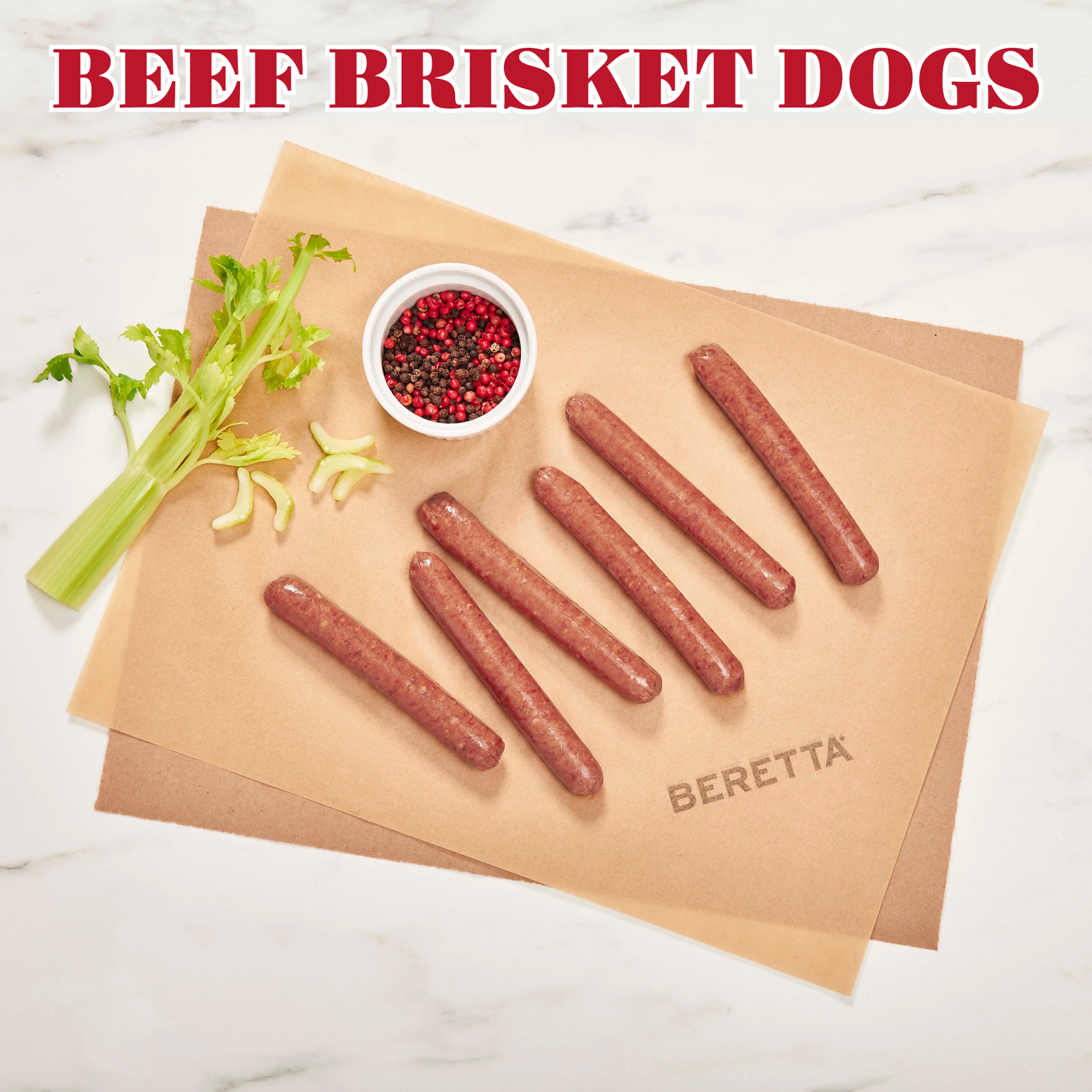 *NEW* Beef Brisket Hot Dogs – Beretta Farms